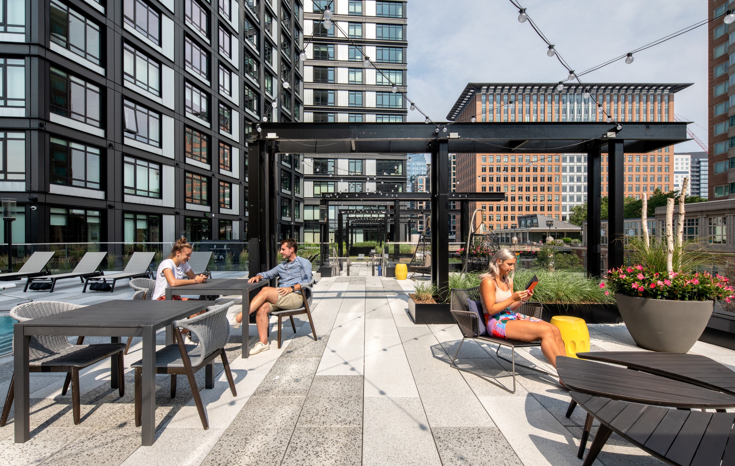 Gables Seaport Amenity Terrace - Tighe & Bond