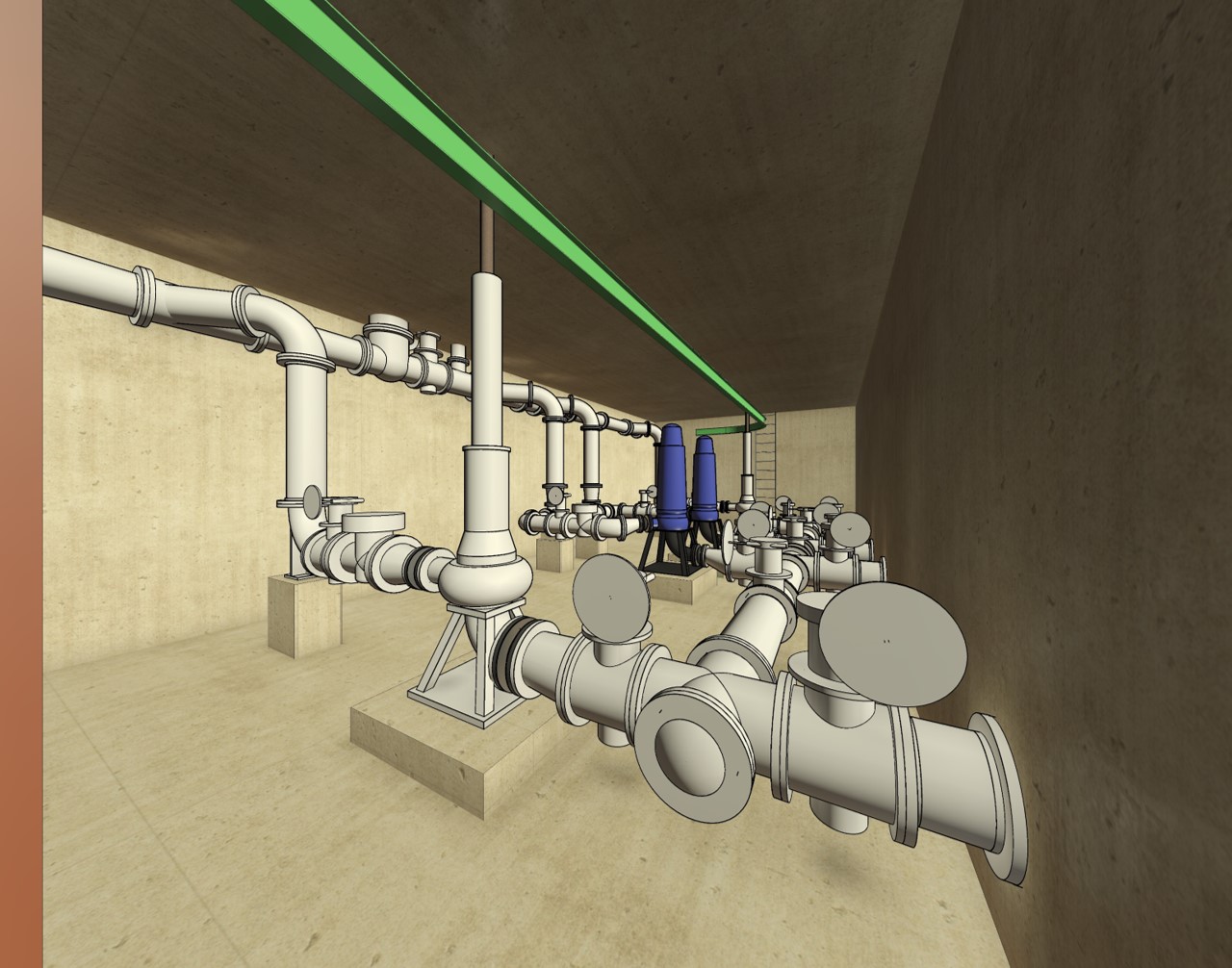 Niantic Pump Station - 3D Scan to Revit Model - Tighe & Bond